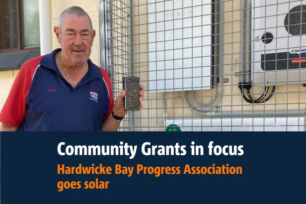 Hardwicke Bay goes solar thanks to community grant