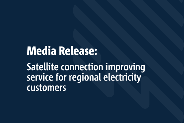Satellite connection improving service for regional electricity customers
