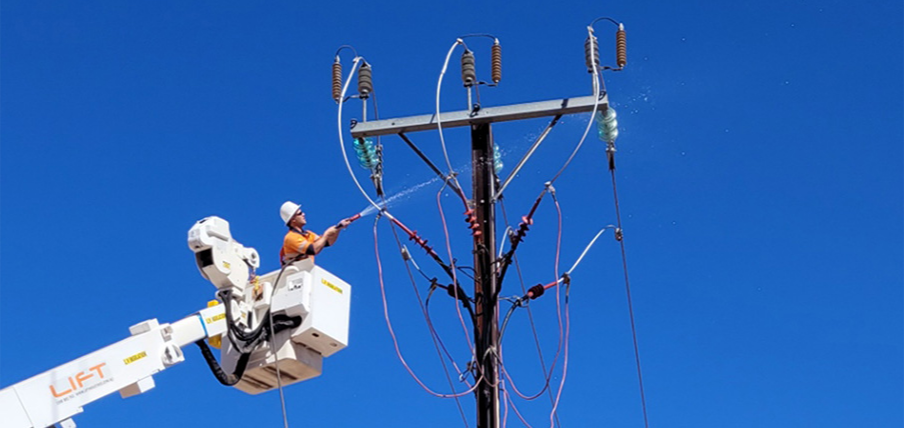 Insulator pollution - Proactive maintenance program continues